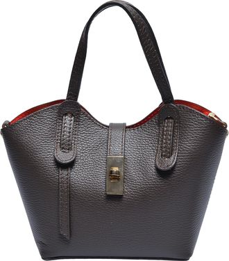 Anna Luchini Kastanienbraun Rindsledertasche