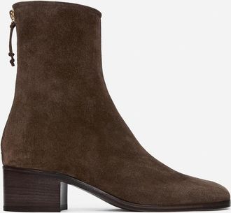 Arket Stiefelette Aus Veloursleder -Braun