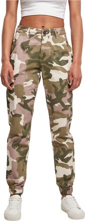 Urban Classics Damen Hose, Cargo, Duskrose Camo, 26