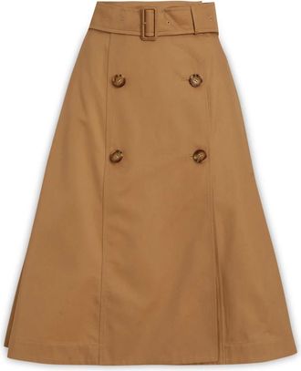 Burberry Femme, Jupes, Brun, Taille: 34 FR Jupe Trench