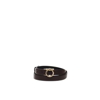 Ferragamo Wendbare Lederg&uuml;rtel- Braun/Schwarz - - Accessories - Damen - Braun - 100 CM