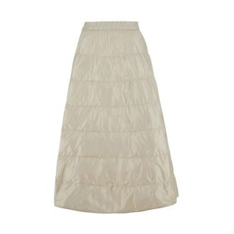 Moncler Puffer Midi-Rock - - Skirts - Damen - Beige - 2XS