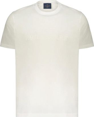 Paul & Shark Homme, Tops, Blanc, Taille: M T-shirt &agrave; col rond