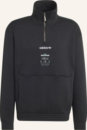 adidas Liverpool Fc Eqt Oberteil, Reissverschluss Bis Zur Brust schwarz