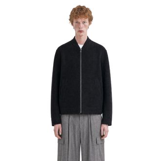 Harris Wharf London Boiled Wool Bomber Jacket