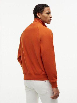 Tommy Hilfiger Sweatshirt TOMMY FLAG ELEVATED 1/4 ZIP Stehkragen mit Rei&szlig;verschluss