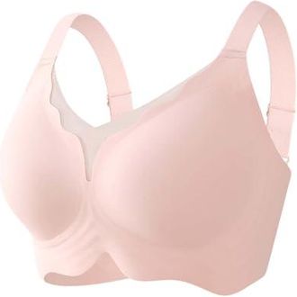 Generic Soutien Gorge Invisible Soutien Gorge sans Armature Brassiere Femme Tous Les Jours Gel Jelly Seamless Fond De Teint Dos Nu Minceur Confort Extr&ecirc;me Deu