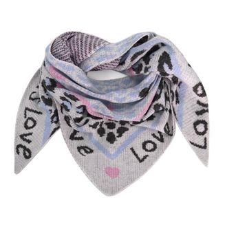 Glamexx24 Damen Winterschal Dreiecksform Schal: Wärme Halstuch Trend Sehr Weicher Liebe Muster, Mischfarbe