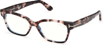 Tom Ford Femme, Accessoires, Brun, Taille: 53 MM Optical Frame