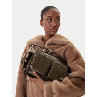 Pinko Handtasche PINKO Cargo Camera Bag Al 25-25 PLTT 105110 A2JC Braun