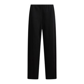 Vince Femme, Pantalons, Noir, Taille: 38 FR Pantalon large satin&eacute;