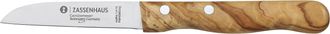 Zassenhaus Gem&uuml;semesser | Olivenholz | K&uuml;chenmesser f&uuml;r Obst und Gem&uuml;se | Kurze Klinge aus Edelstahl | Zum Putzen und Schneiden | 18 &times; 1,7 &times; 1,3 cm | Klingenl&auml;ng