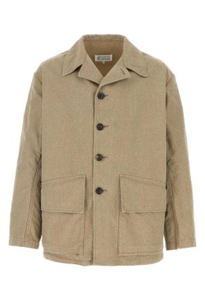 Maison Margiela Cotton Overshirt Jacket - Beige