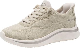 Tamaris Comfort Damen Step IN Sneaker flach zum Schlupfen Sportlich, Beige (Beige), 42 EU