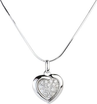 Edenly Diamantanhänger Sweet Heart Blanc - 18 Diamanten