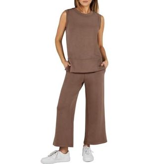 Generic Ensembles de v&ecirc;tements de d&eacute;tente pour femmes deux hauts d&eacute;contract&eacute;s &agrave; manches longues et pantalon long imprim&eacute; v&ecirc;tements de d&eacute;tente deux ensembles n
