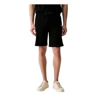 Karl Lagerfeld Shorts en molleton de coton - Homme - Shorts - Noir - Taille: M