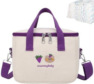 Generico Vibhgtf Sac à langer - Grande capacité de voyage | Organisateur multifonctionnel pour couches avec compartiment isolé, sangle réglable, sac de materni