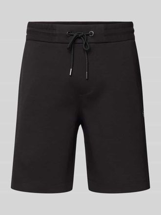 HUGO BOSS Regular Fit Sweatbermudas mit Logo-Applikation Modell Leoni