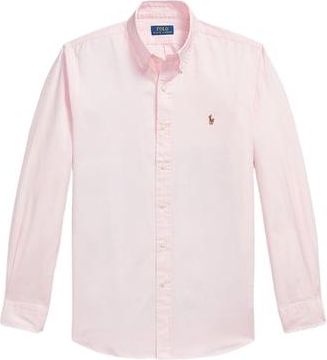 Polo Ralph Lauren Chemise droite col classique ray&eacute;e en coton m&eacute;lang&eacute;