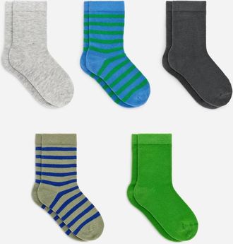 Arket Baumwollsocken 5er-Pack -Schwarz