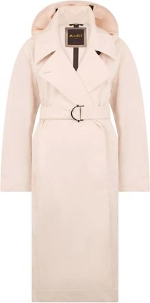 Moorer Femme, Manteaux, Rose, Taille: 42 FR Long Trench Coat
