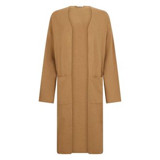 Malo Lange Strickjacke - - Knitwear - Damen - Braun - XL