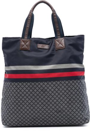 Gucci Shopper - Diamante Web Nylon Tote - Gr. unisize - in Blau - f&uuml;r Damen