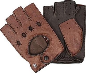 Roeckl Herren Autofahrer-Handschuhe braun Hirschleder
