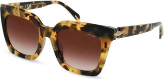 Police Femme, Accessoires, Brun, Taille: ONE Size Spll99M-530Agg Lunettes de soleil