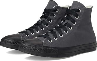 Converse Baskets Montantes Chuck Taylor All Star pour Homme, Mati&egrave;re fonc&eacute;e/Noir/Noir, 43 EU