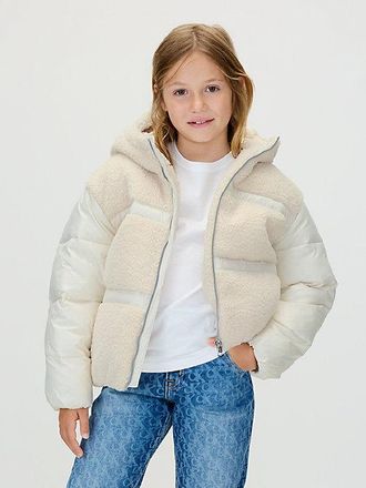 Calvin Klein Teddy-steppjacke - Whitecap Gray - M&auml;dchen - 10