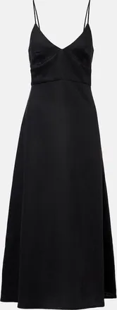 Asceno Midikleid Ida aus Leinen
