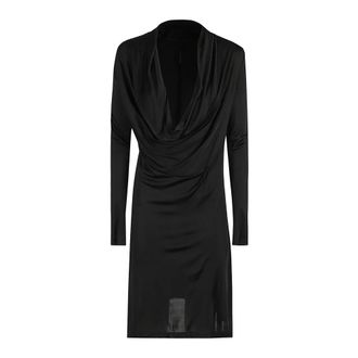 Helmut Lang Cowl Neck Kleid - - Dresses - Damen - Schwarzk - S