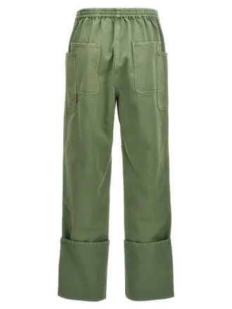 Max Mara Womens Bicolor Cotton Casual Pants