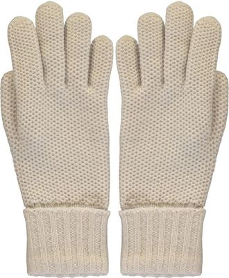 Moorer Guanto Knit Suede - Femme - Accessoires - Blanc - Taille: 7 IN
