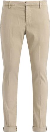 Dondup Homme, Pantalons, Beige, Taille: W30 Chino Slim Gaubert en lin