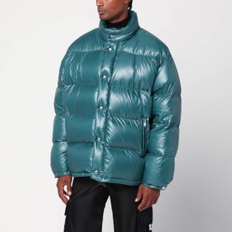 Prada Jacke petrolfarben aus Re-Nylon