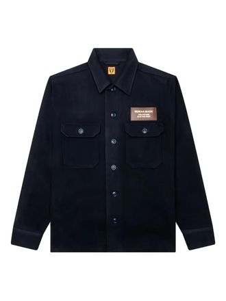 Human Made surchemise à logo brodé - Noir