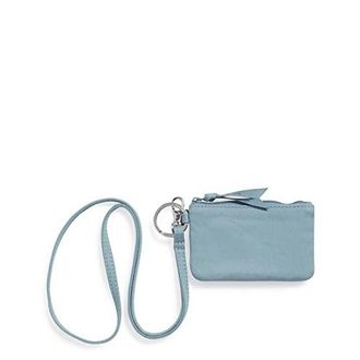 Vera Bradley Zip Id Case and Lanyard Combo, Porte-Carte didentité Femme, Reef Water Blue-Coton recyclé, Taille Unique