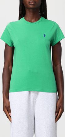 Polo Ralph Lauren T-Shirt POLO RALPH LAUREN Femme couleur Vert Prairie