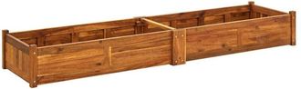 vidaXL Garten-Hochbeet Akazienholz 200x50x25 cm - Vidaxl