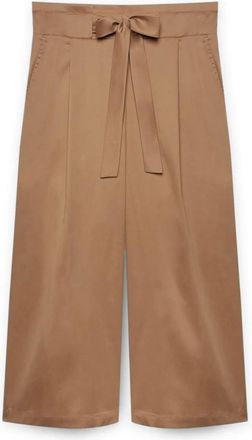 Fiorella Rubino Femme, Pantalons, Beige, Taille: 36 FR Jupe-culotte en popeline