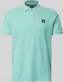 Lerros Regular Fit Poloshirt mit Label-Detail und Knopfleiste