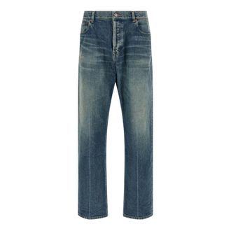 Saint Laurent Gerades Jeans mit mittlerer Leibh&ouml;he - - Jeans - Herren - Blau - W36