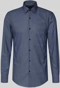 HUGO BOSS Slim Fit Businesshemd aus Lyocell-Baumwoll-Mix Modell HANK