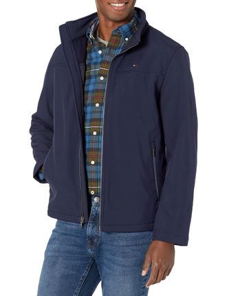 Tommy Hilfiger Herren Active Soft Shell Jacket Jacke, Mitternacht/Ausflug, einfarbig (Midnight//Getaway Solids), 3X