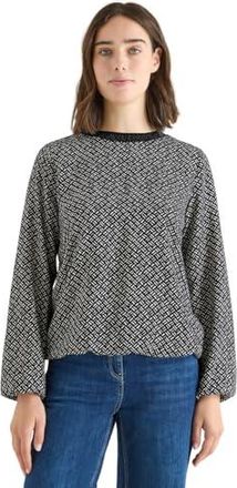 Cecil 3412495 Chemisier imprimé à Paillettes, Grège Clair, XXL Femmes