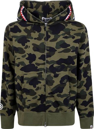A Bathing Ape Full Zip Hoodie 1St Camo Shark