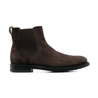 Tod's Homme, Chaussures, Brun, Taille: 39 EU &Eacute;l&eacute;gante Bottine Formelle en Caoutchouc